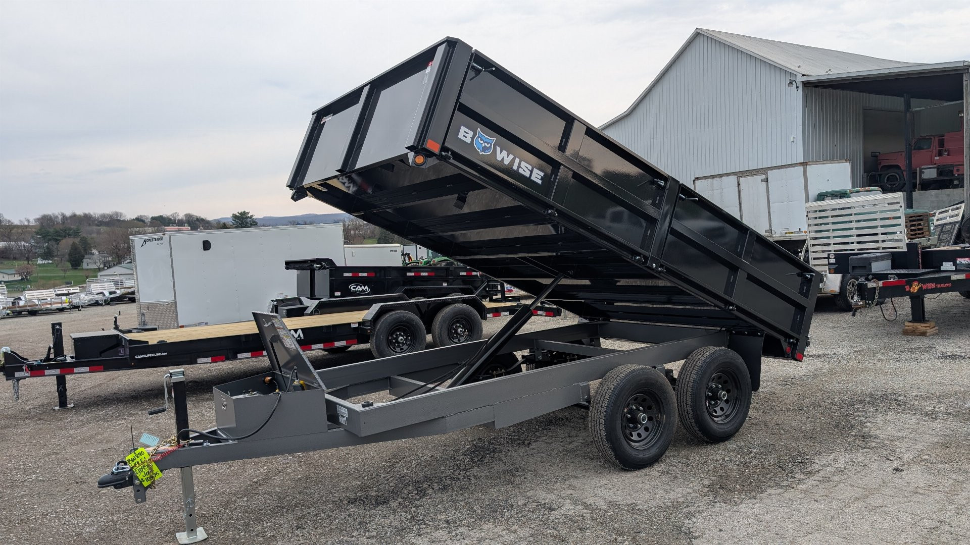 New 2025 BWise 7x12 Deckover Dump Trailer w/ Drop Sides!!! (PRICE DROP ...