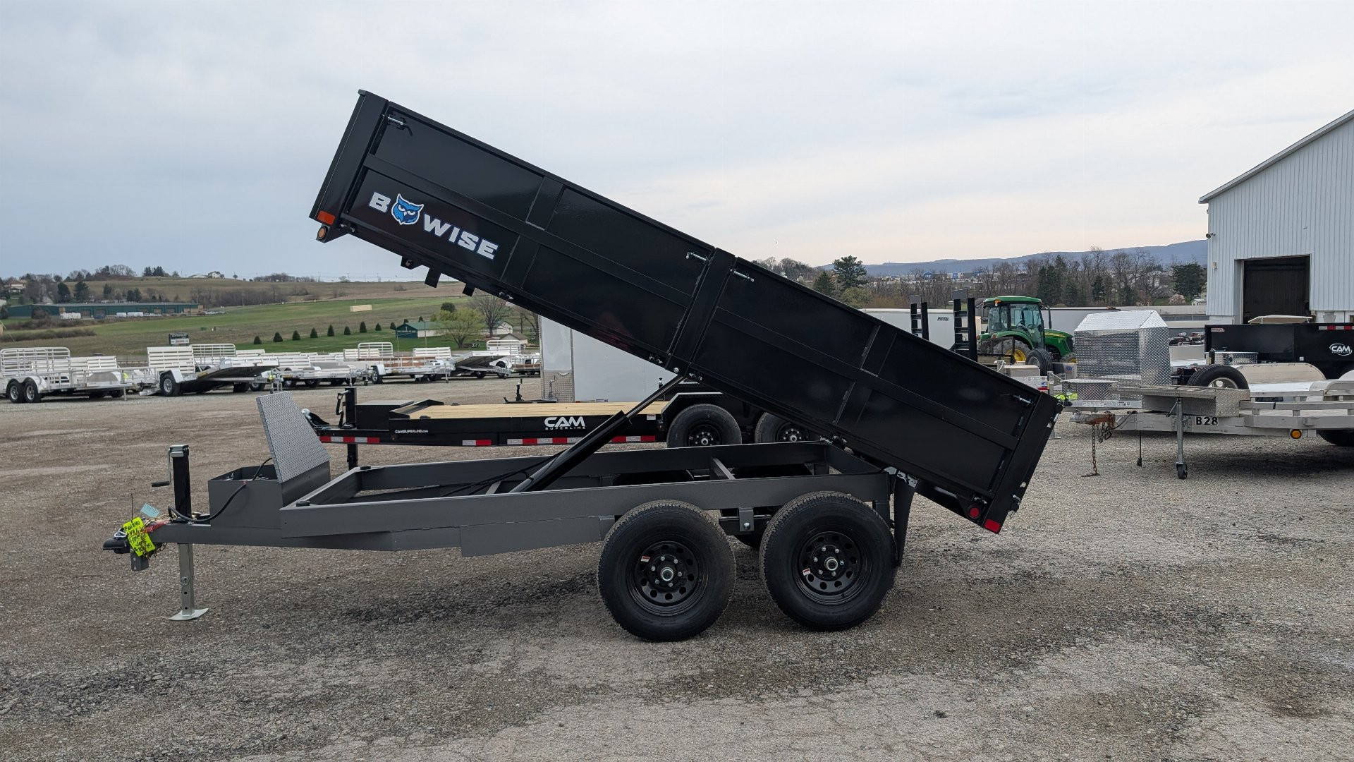 New 2025 BWise 7x12 Deckover Dump Trailer w/ Drop Sides!!! (PRICE DROP ...
