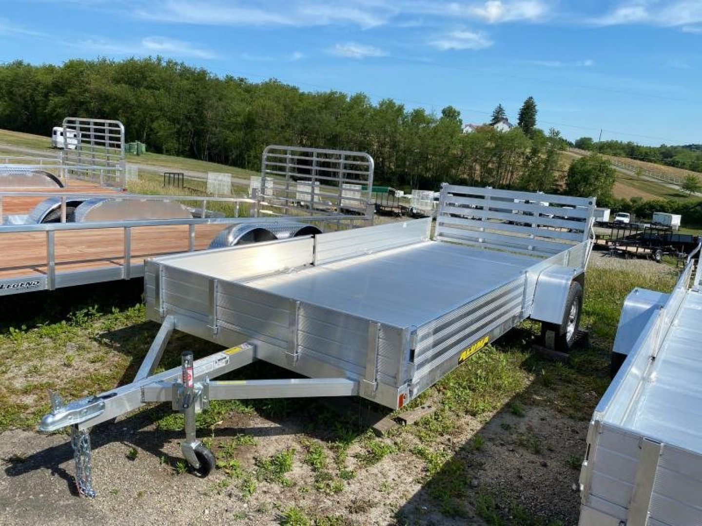 New 2026 Aluma 6'9" x 14' SR Utility w/ Side Ramps, Bi-Fold Gate, Rear ...