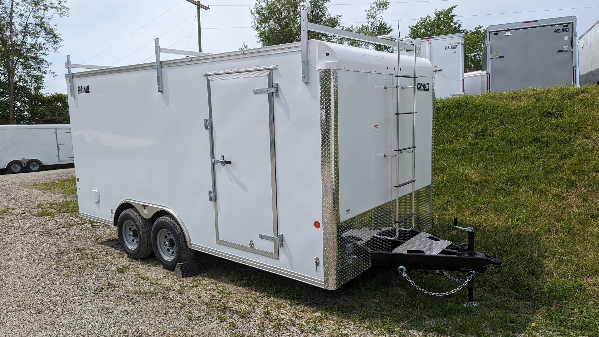 New 2025 Car Mate 8x16 HD Custom Contractor Trailer w/ Barn Doors (9990 ...