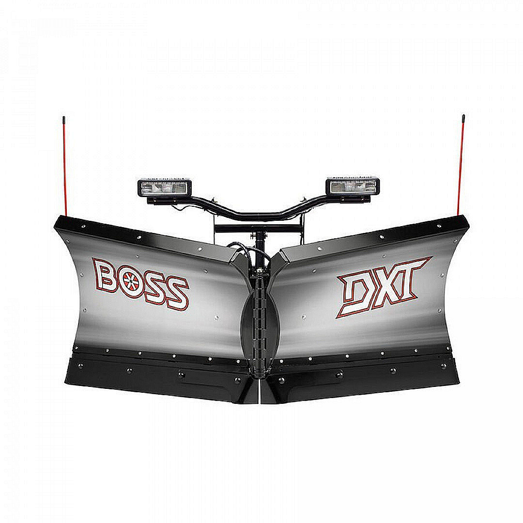 New BOSS Snowplow 8'2" Stainless Steel DXT V-Plow - Dual Trip Edge for ...
