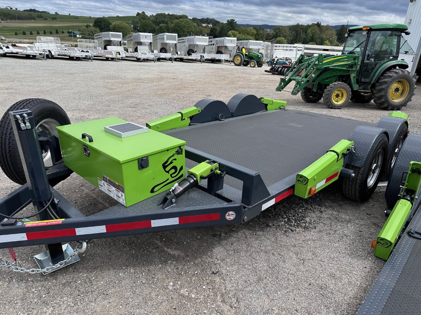 New 2024 "FlatTrak" by Belmont 7x14 HD Lay Flat Tilt Equipment Hauler ...