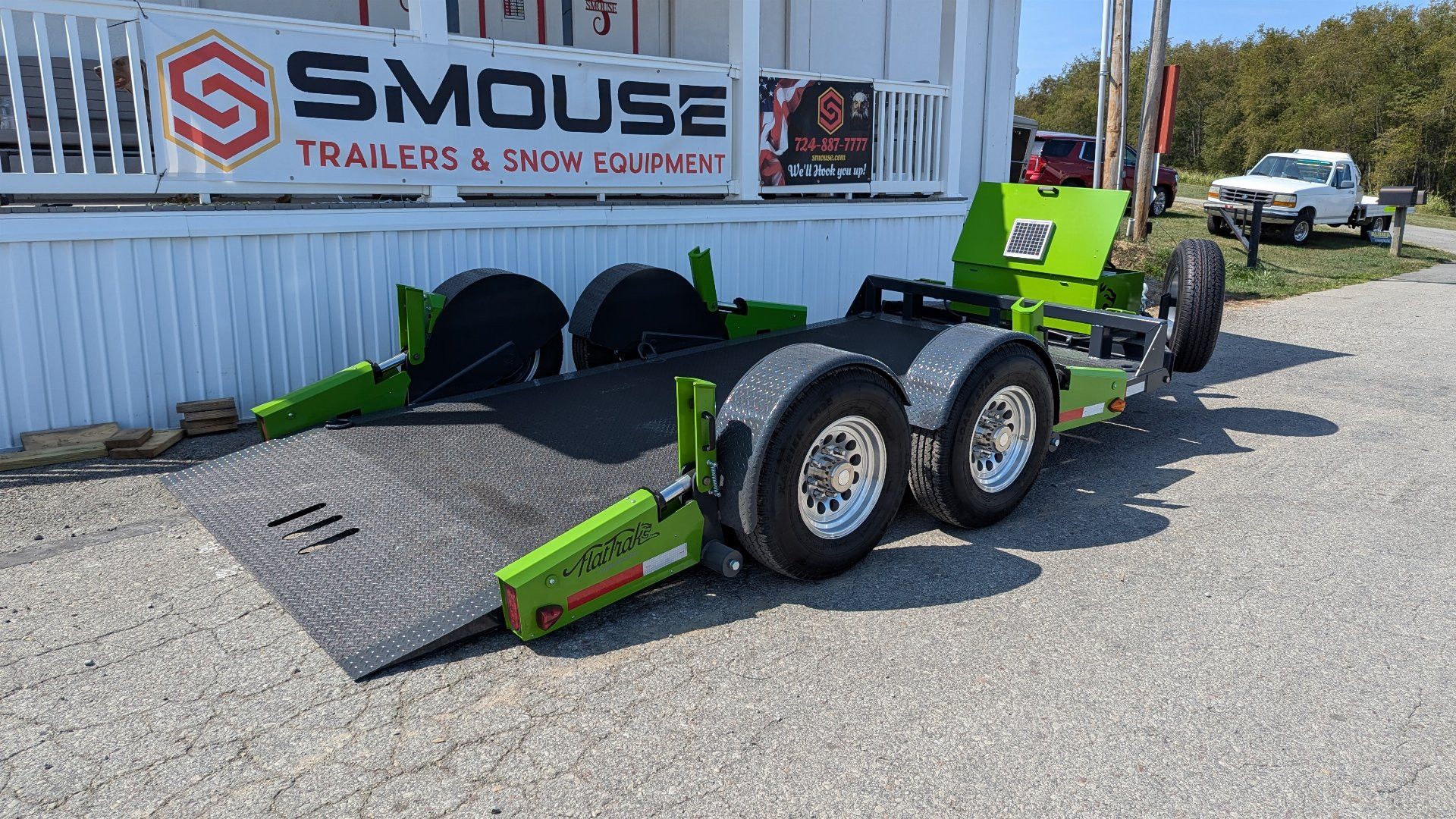 New 2024 "FlatTrak" by Belmont 7x14 HD Lay Flat Tilt Equipment Hauler ...