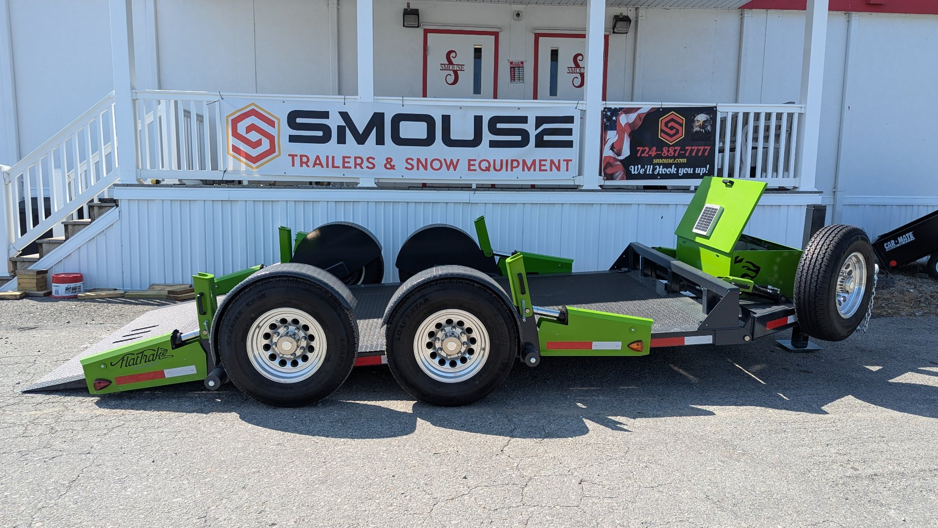 New 2024 "FlatTrak" by Belmont 7x14 HD Lay Flat Tilt Equipment Hauler ...