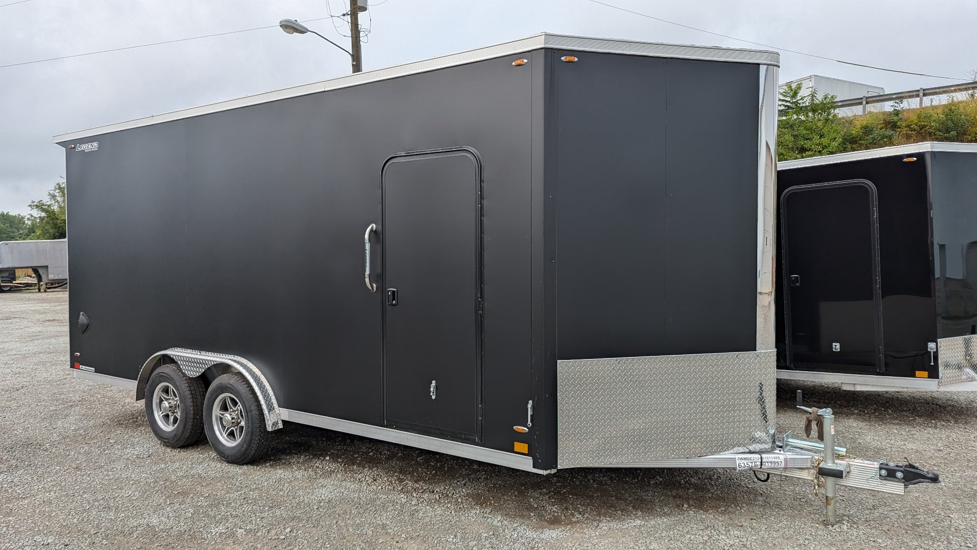 New 2025 LEGEND 8x18 + 3' V Flat Top V-Nose Cargo Trailer w/ Ramp ...