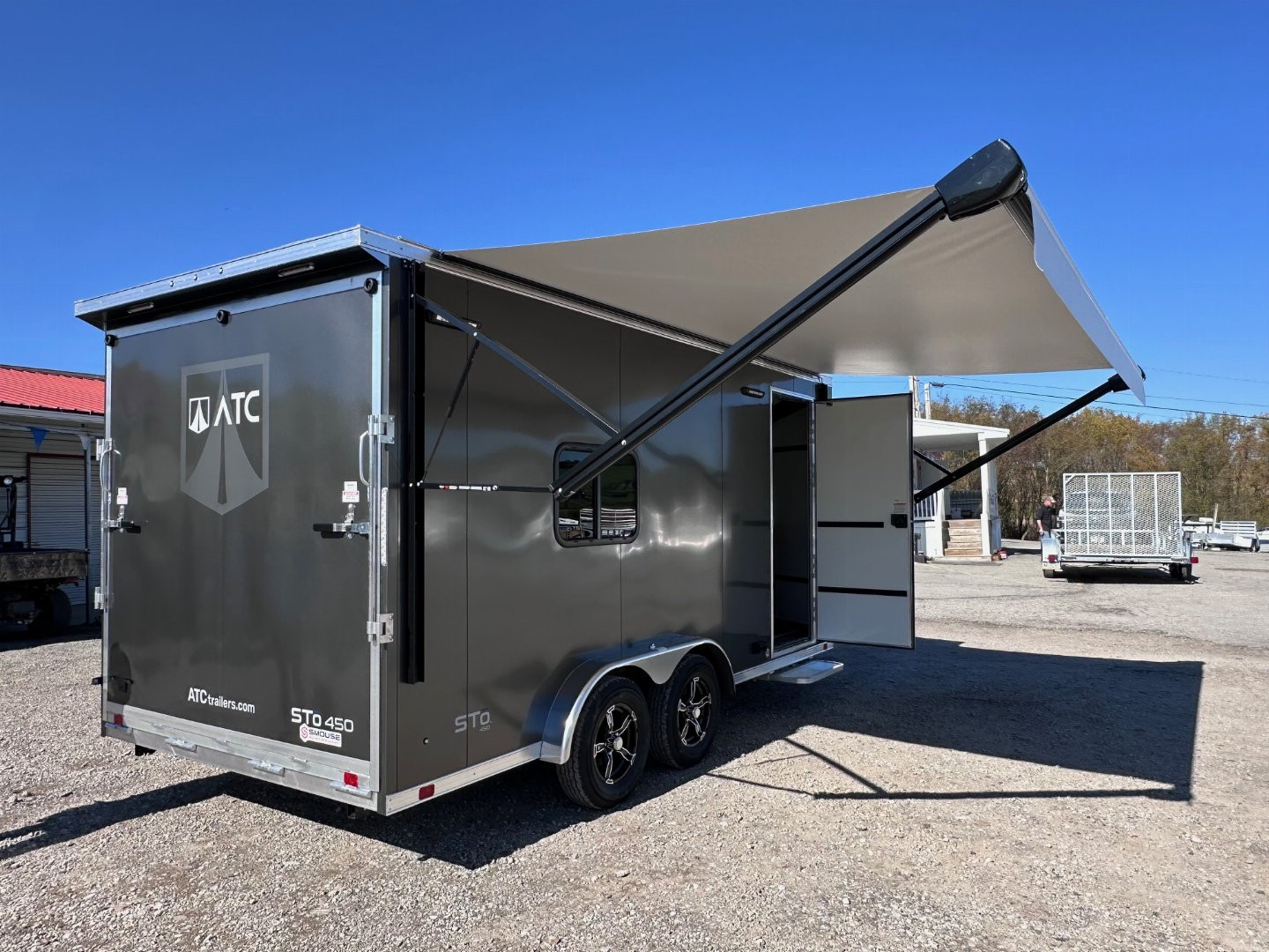 New 2025 ATC 7.5 x 16 "Sto 450 LifeTrac" Aluminum Cargo Trailer for ...