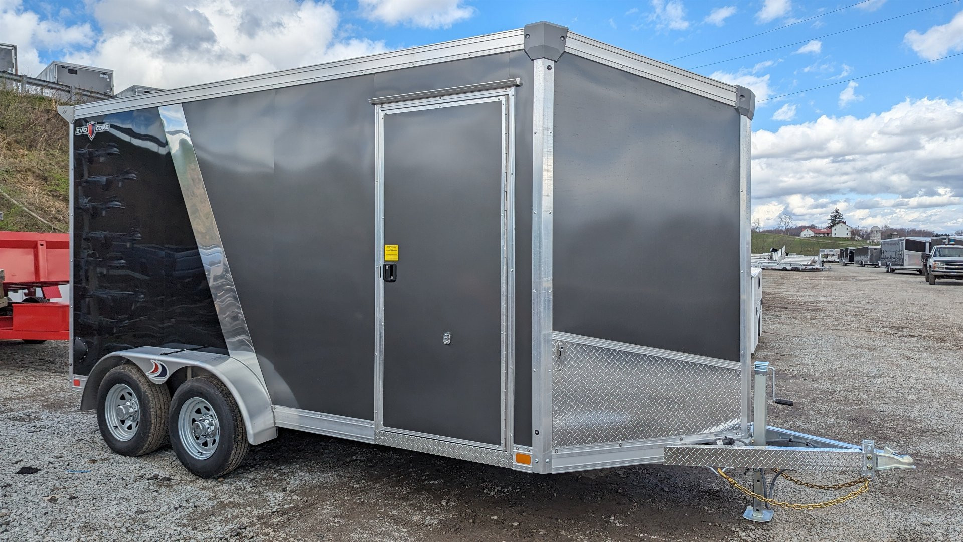 New 2025 Ideal Cargo 7x14 EVOCORE V-Nose Cargo w/ Ramp (GALVANIZED FRAME!!!)