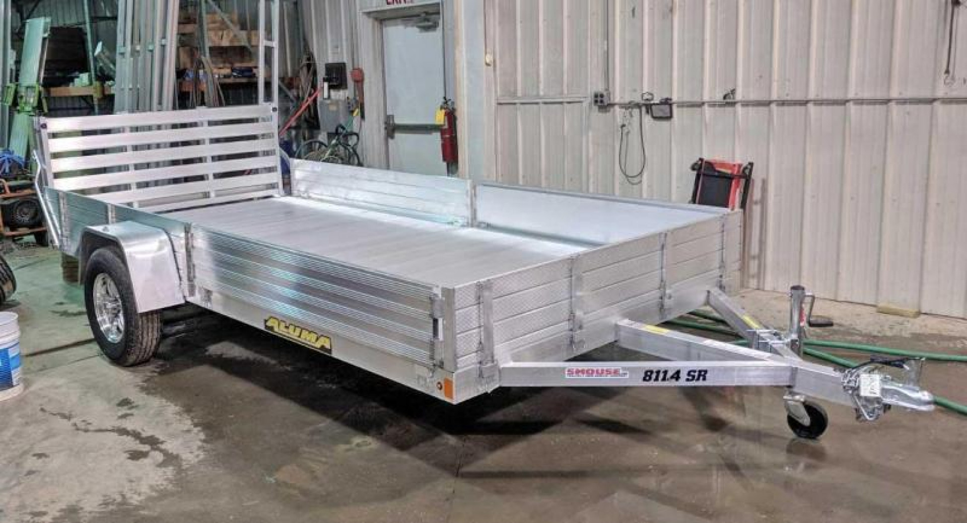 New 2025 Aluma 6'9" x 14' SR Utility w/ Side Ramps, Bi-Fold Gate, Rear ...