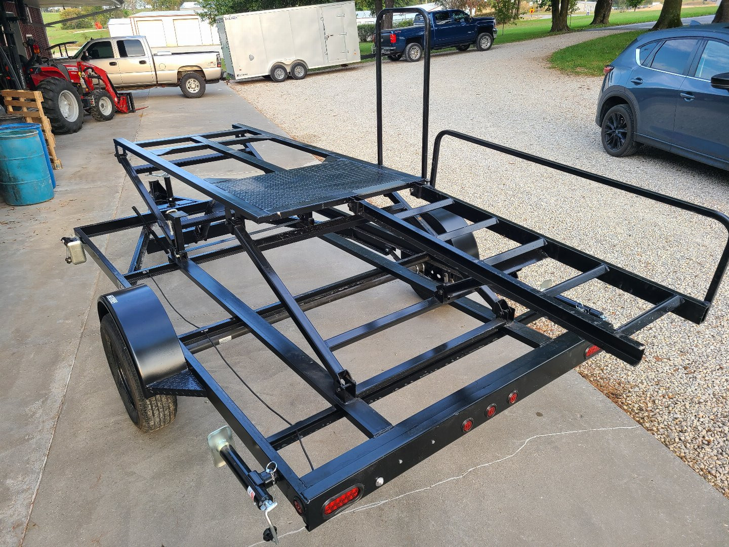 New Heartland 76" X 12' SINGLE AXLE TRAILER DEER STAND TRAILER ONLY