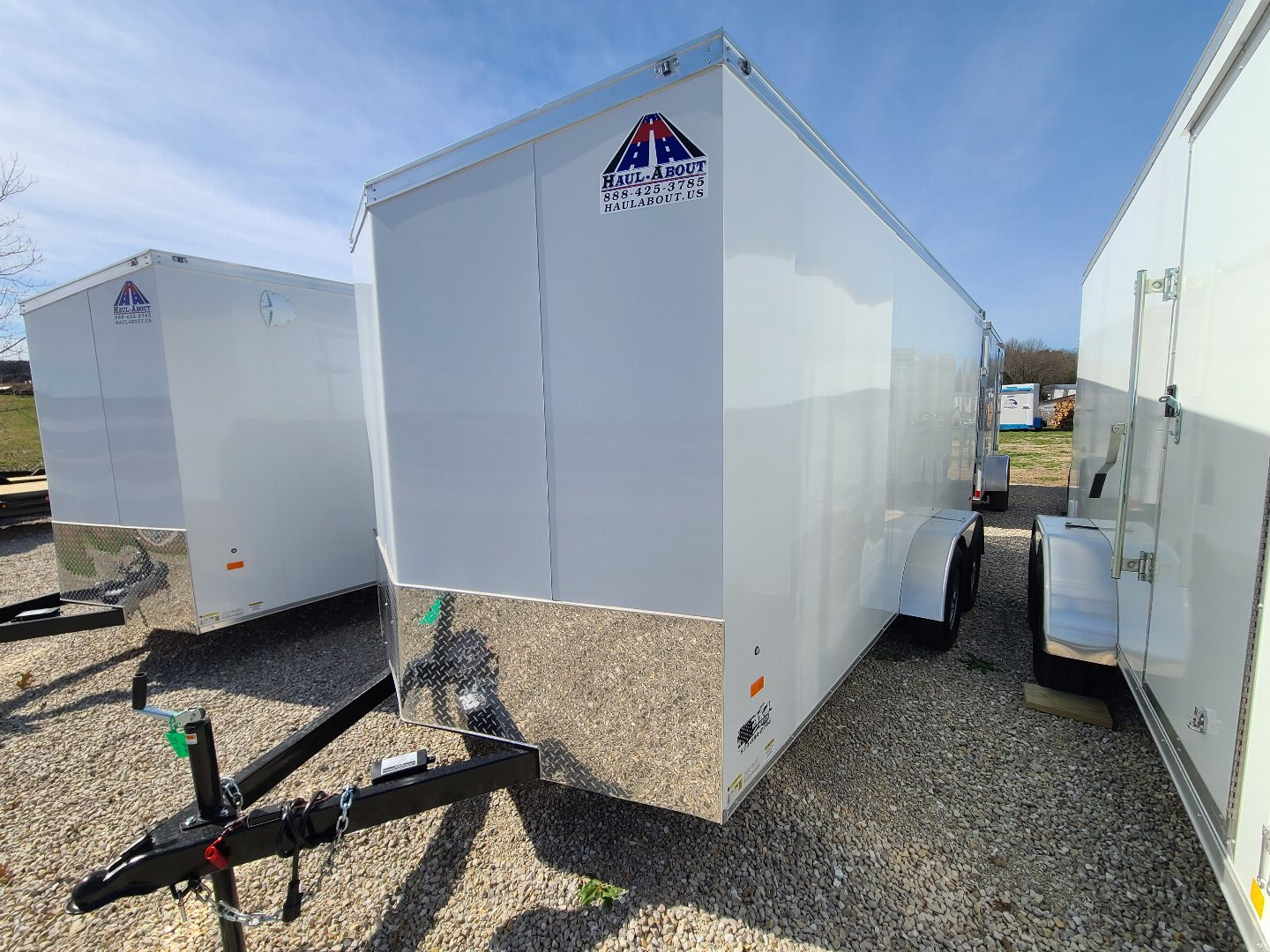 New 16' TANDEM CARGO Flush Lock, Ramp Door