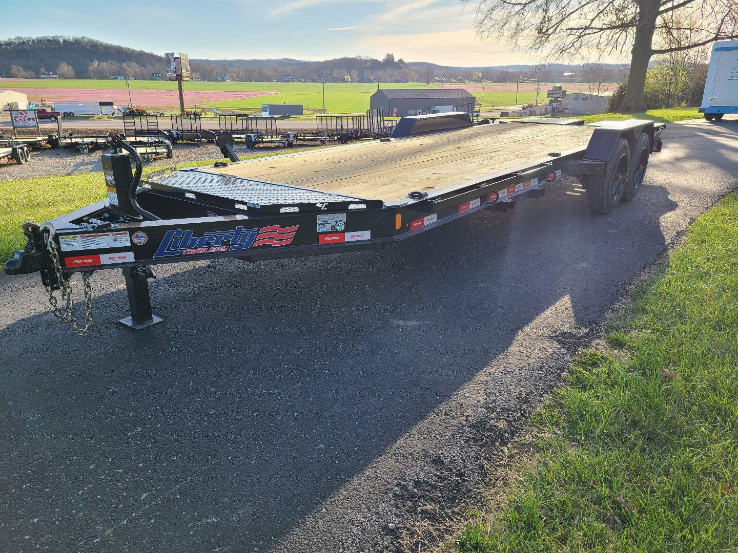 New 2024 Liberty 19'+3' Equipment 2-8k axles, Bigass Ramps, fork carriers, I beam, big toolbox ...