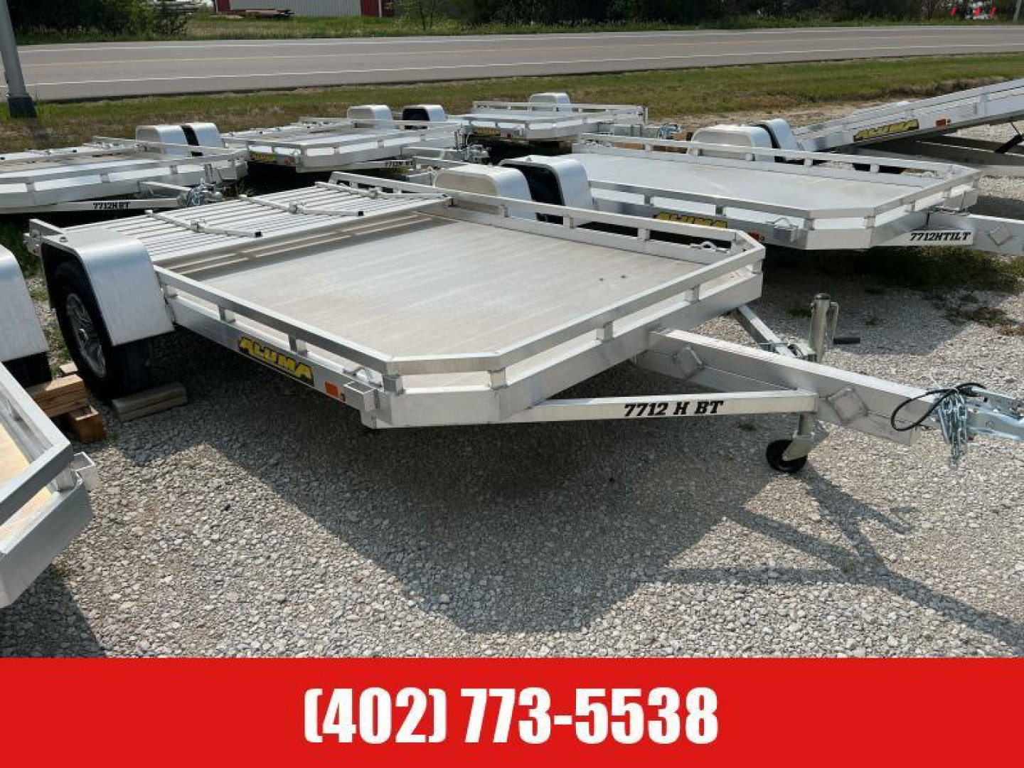New 2024 ALUMA 7712H Utility Trailer for sale in Aurora, NE