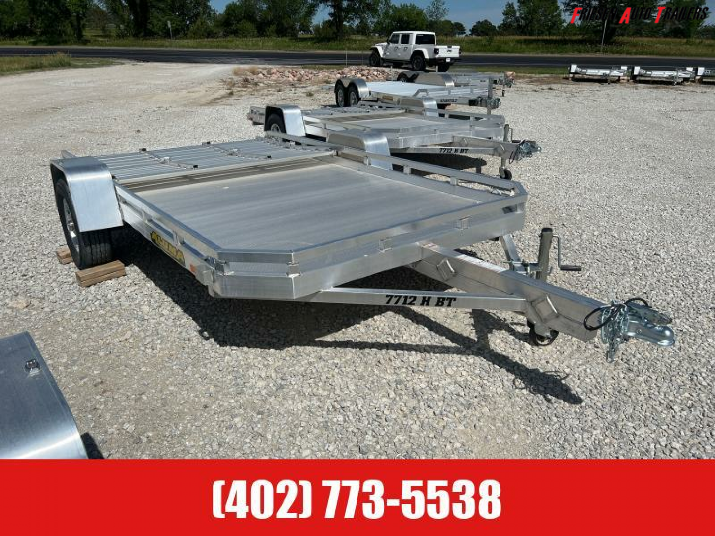 New 2023 Aluma 7712H-S-BT Utility Trailer
