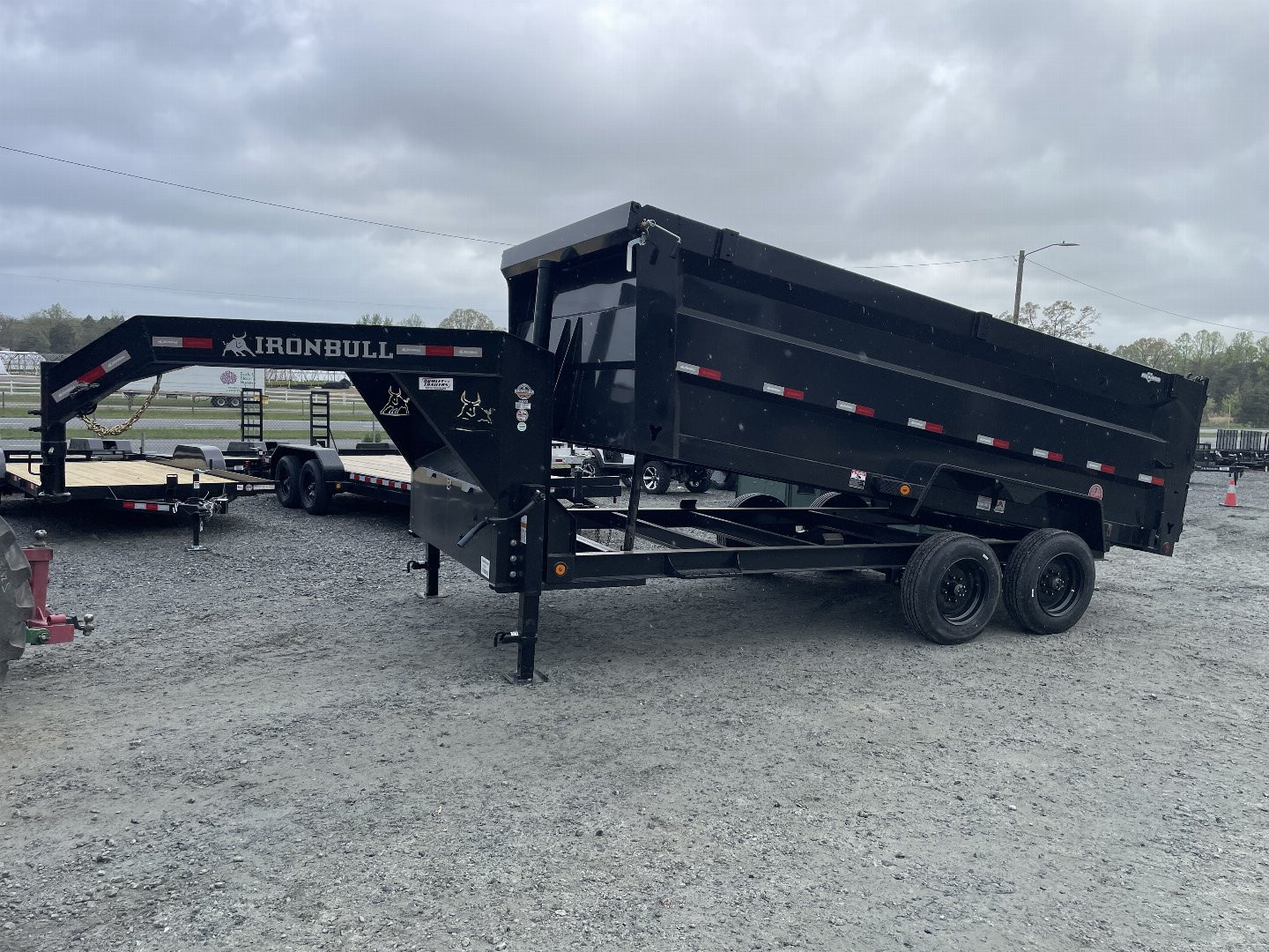 New 2025 IRON BULL DTG dump Dump Trailer 7x16