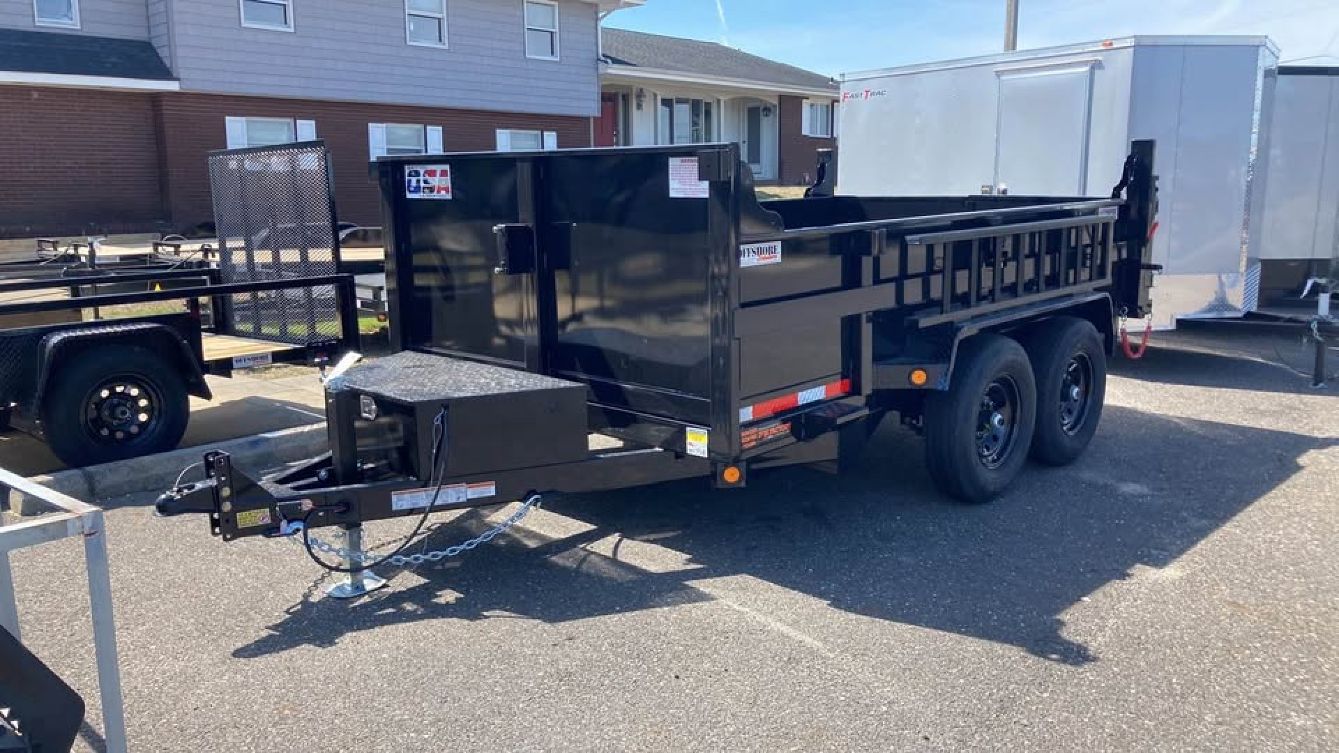 New 2026 Quality Steel and Aluminum 7x12 Dump Trailer