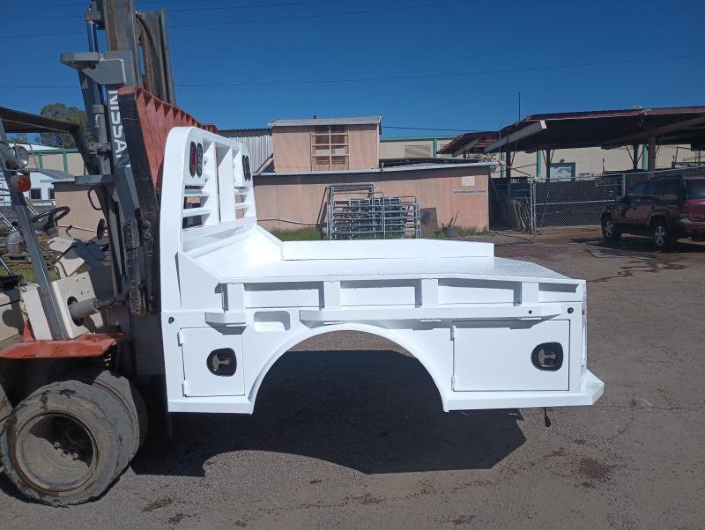 New 2024 Iron OX SKIRTED 4 BOX W/ GOOSENECK Truck Bed RAM SINGLE REAR ...