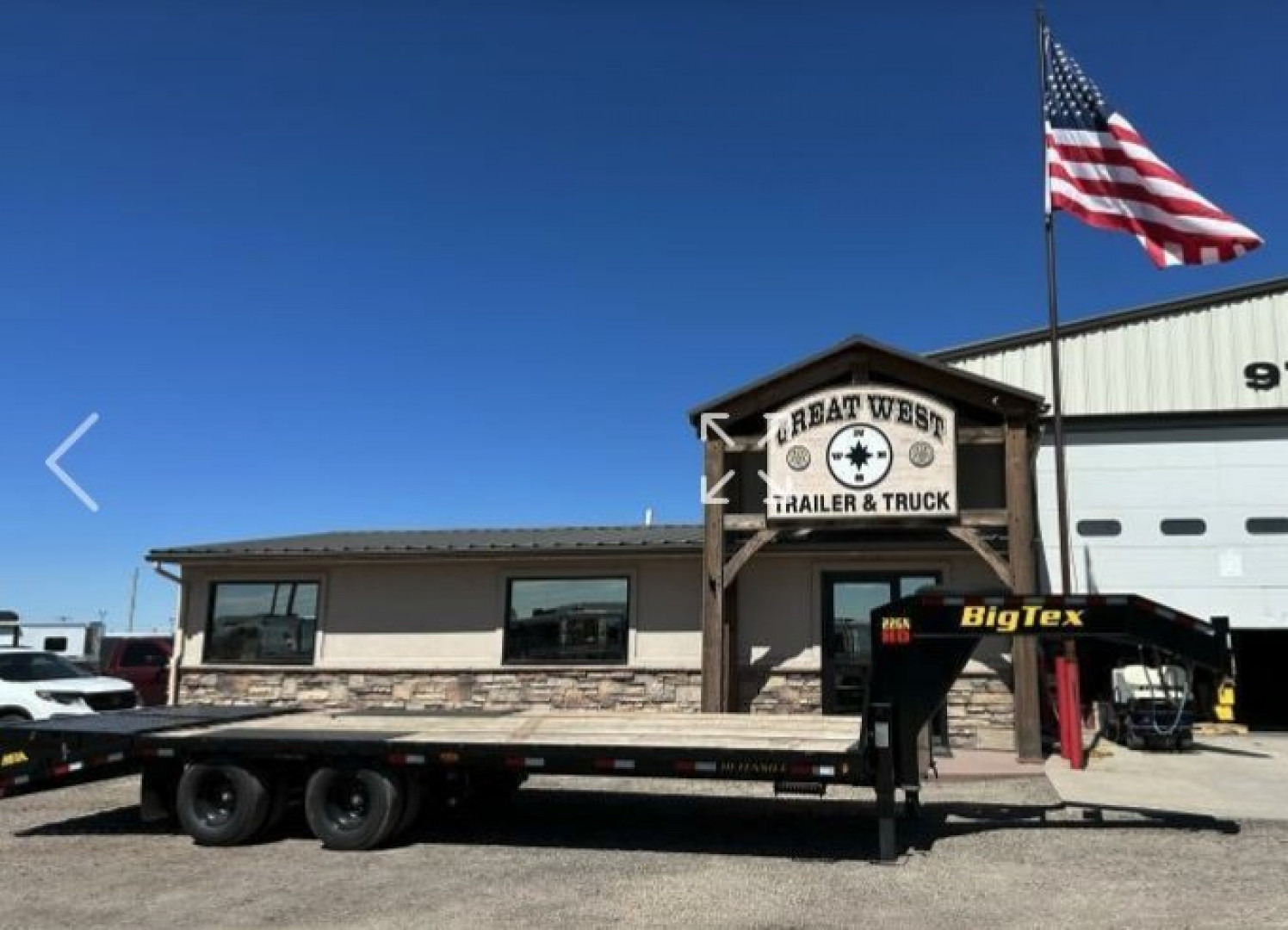 New 2024 Big Tex Trailers 25GN-30D5A-MRBK Flatbed Trailer (25' deck + 5 ...