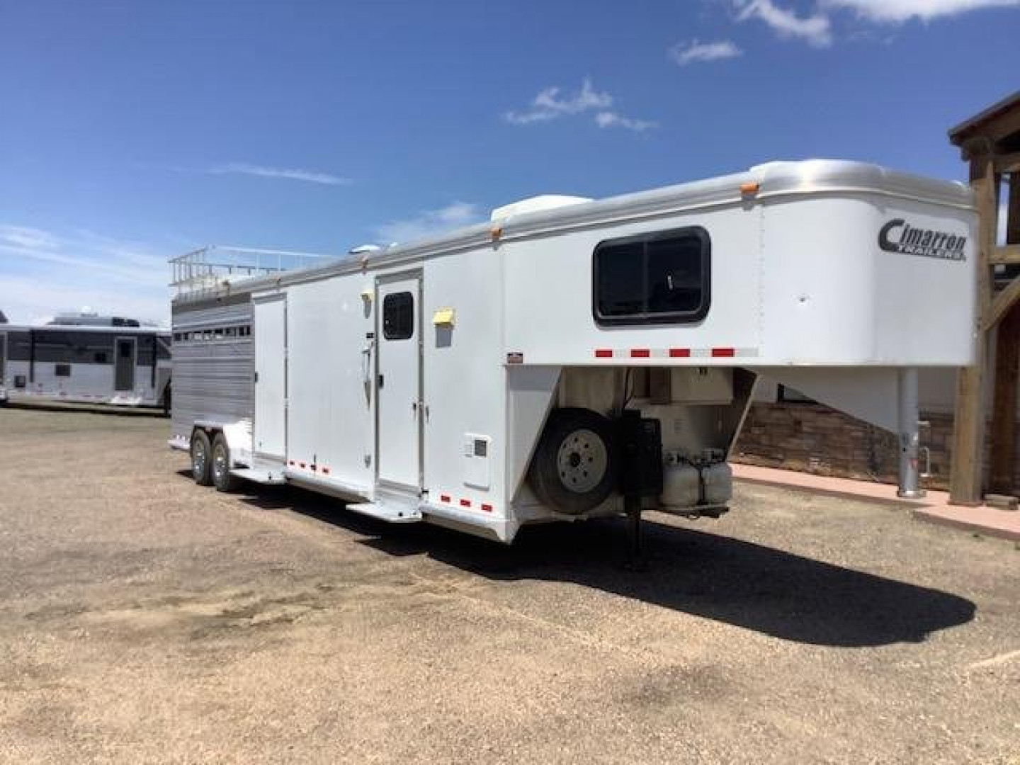 Used 2012 Cimarron Trailers Stock Combo Living Quarters Horse Trailer ...