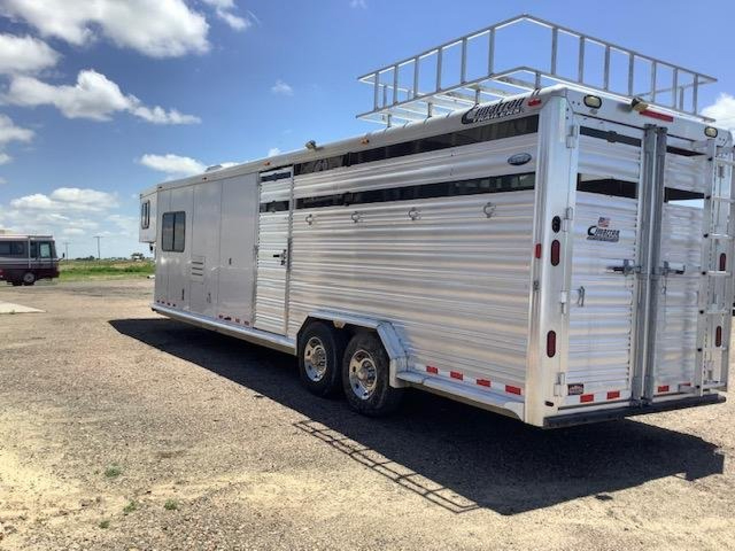 Used 2012 Cimarron Trailers Stock Combo Living Quarters Horse Trailer ...