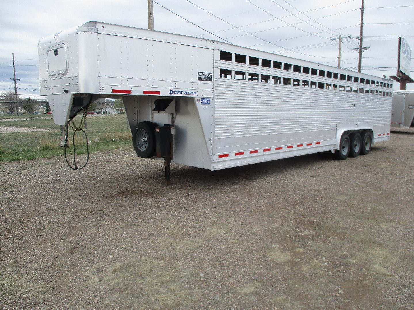Used 2023 EBY Trailers RUFFNECK Stock / Stock Combo Trailer 8 X 32