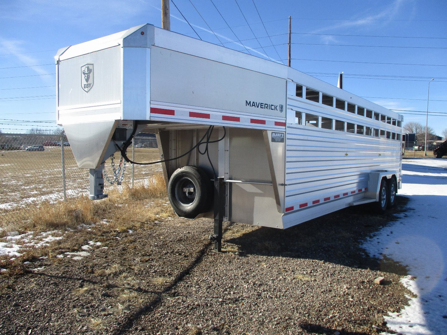 New 2025 EBY Trailers Maverick Stock / Stock Combo Trailer 7 X 24