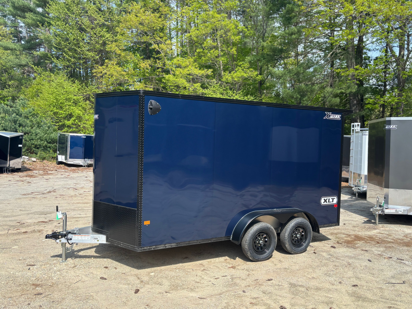 New 2025 High Country 7x14 + 18" V-Nose/ XLT Aluminum trailer / 7'6" interior/ BLACKOUT/ 16" OC ...