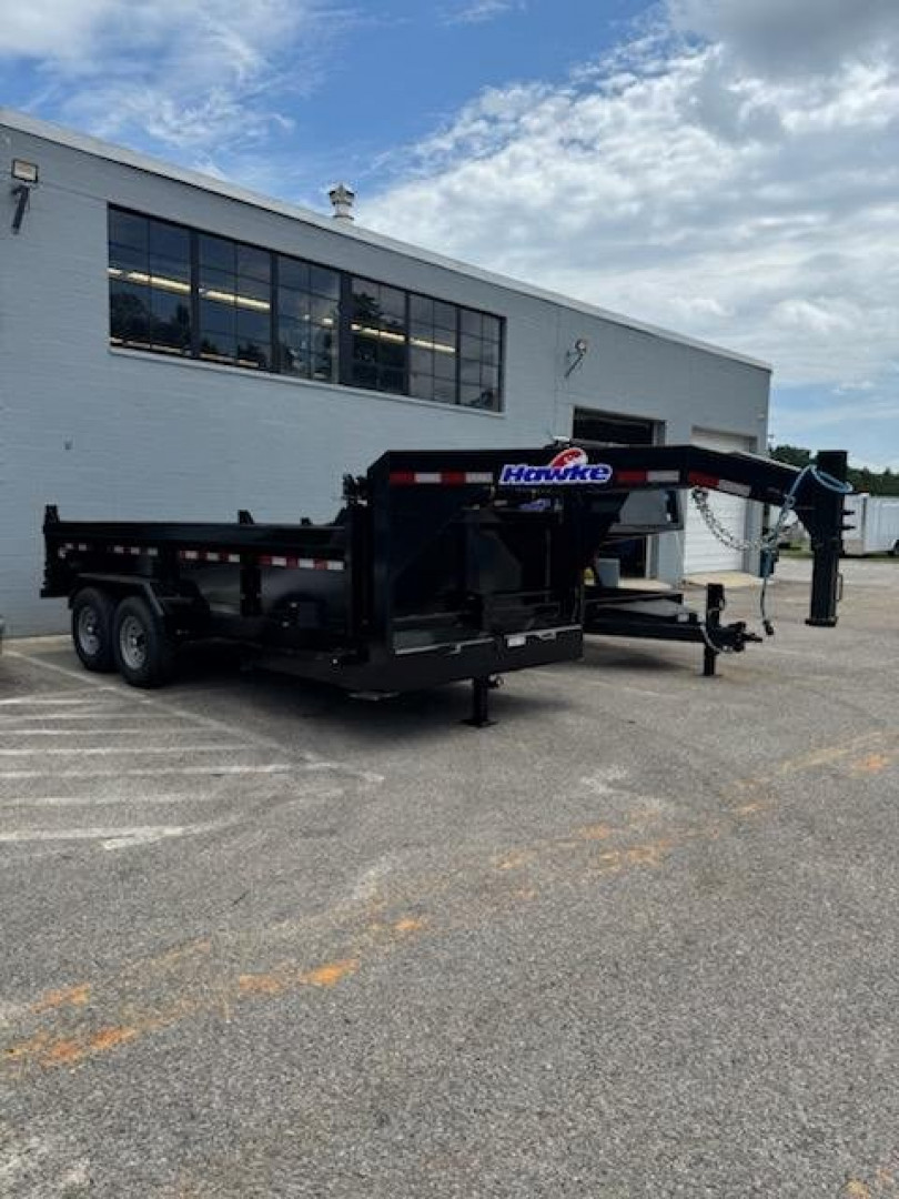 New 7x16 Hawke Dump Trailer Gooseneck