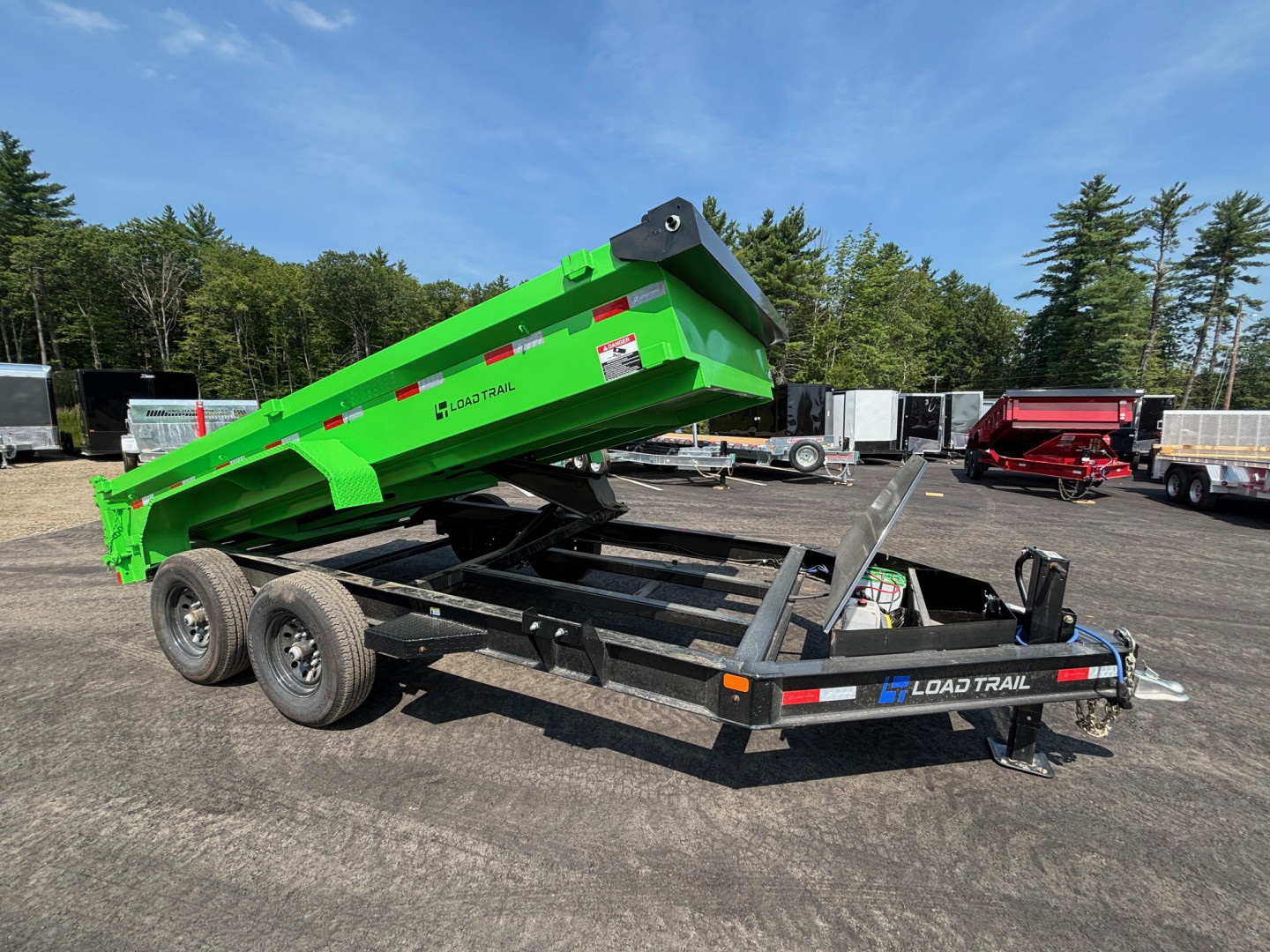 New DEMO* 2025 LOAD TRAIL 7x14-DE Dump Trailer/ I BEAM Frame/ 18" sides ...