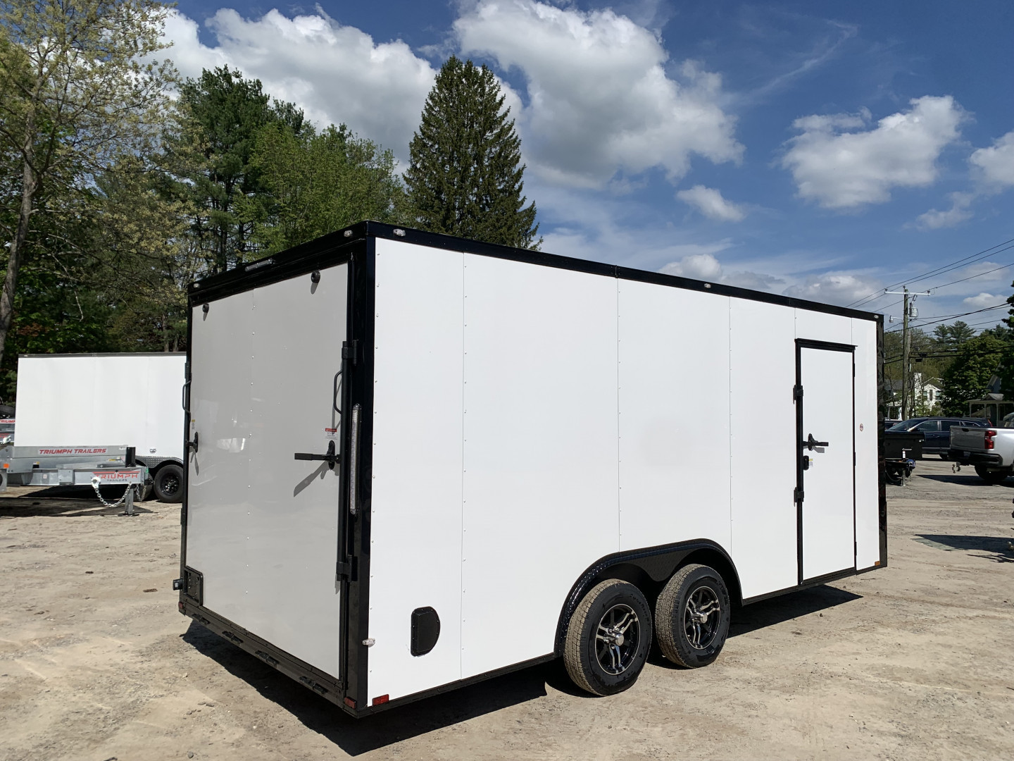 New 2025 SPARTAN 8.5X18 + 2ft V nose/ 7' Int Height/ Blackout/ .080 ...