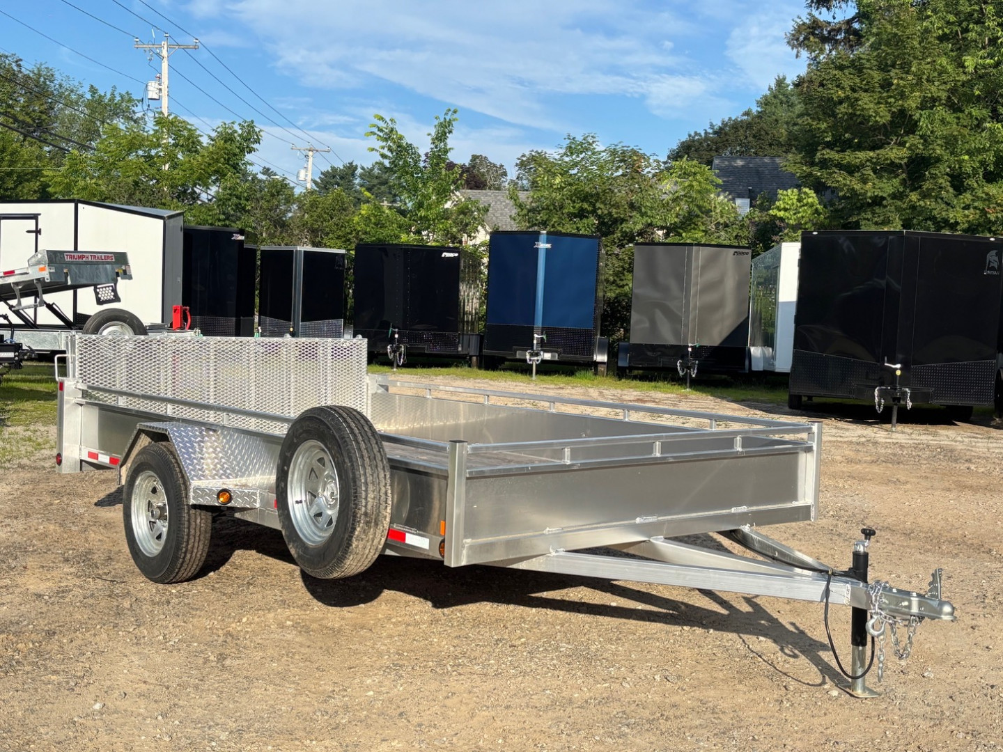 New 2025 Triumph 7X12 Aluminum Utility Trailer/Bi-fold ramp- 2990GVW ...
