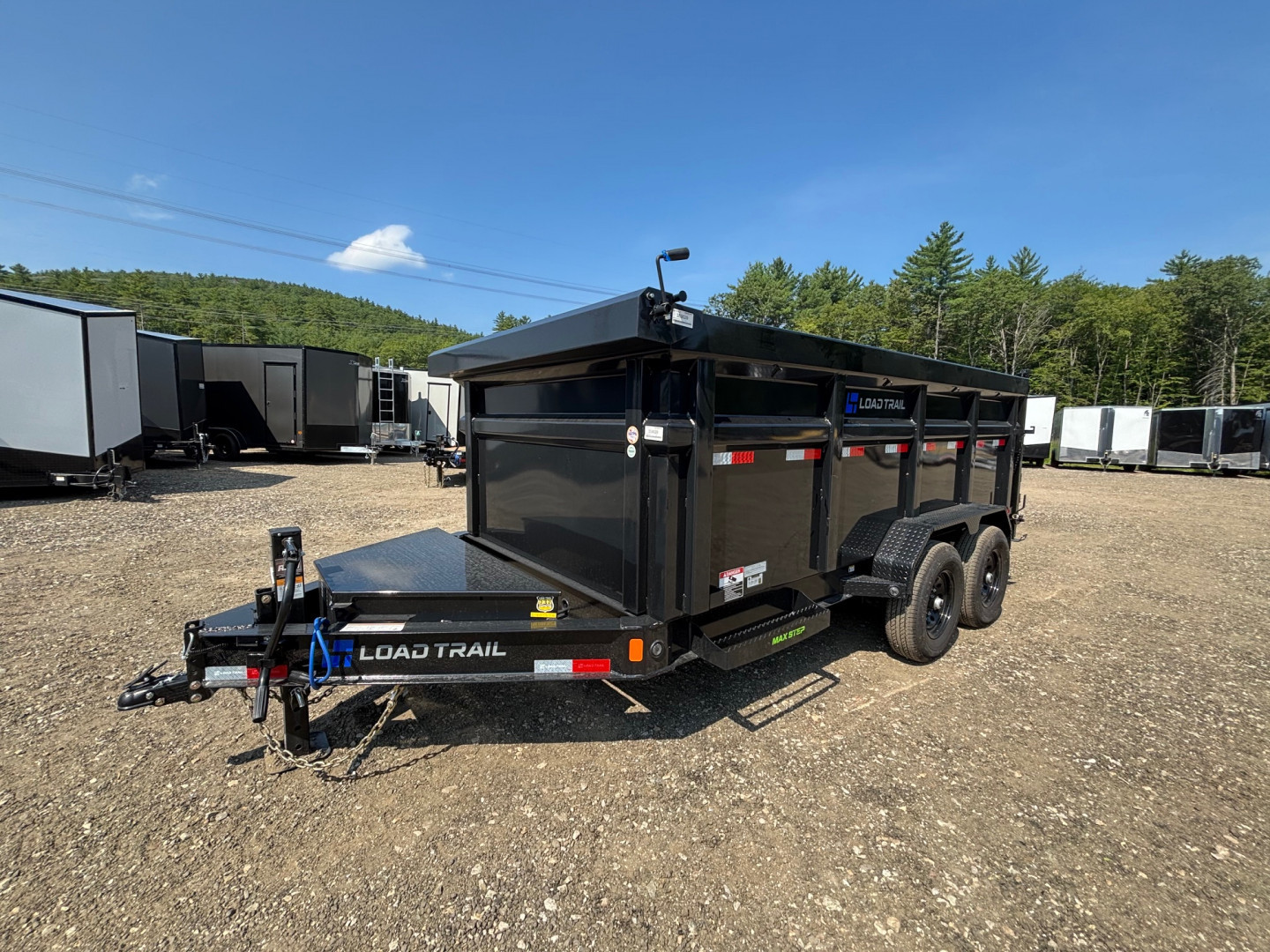 New 2026 Load Trail 7x14 Dump Trailer-HD/ 4' High Sides/ 8" I beam frame/ Tarp kit & Ramps - 14k ...
