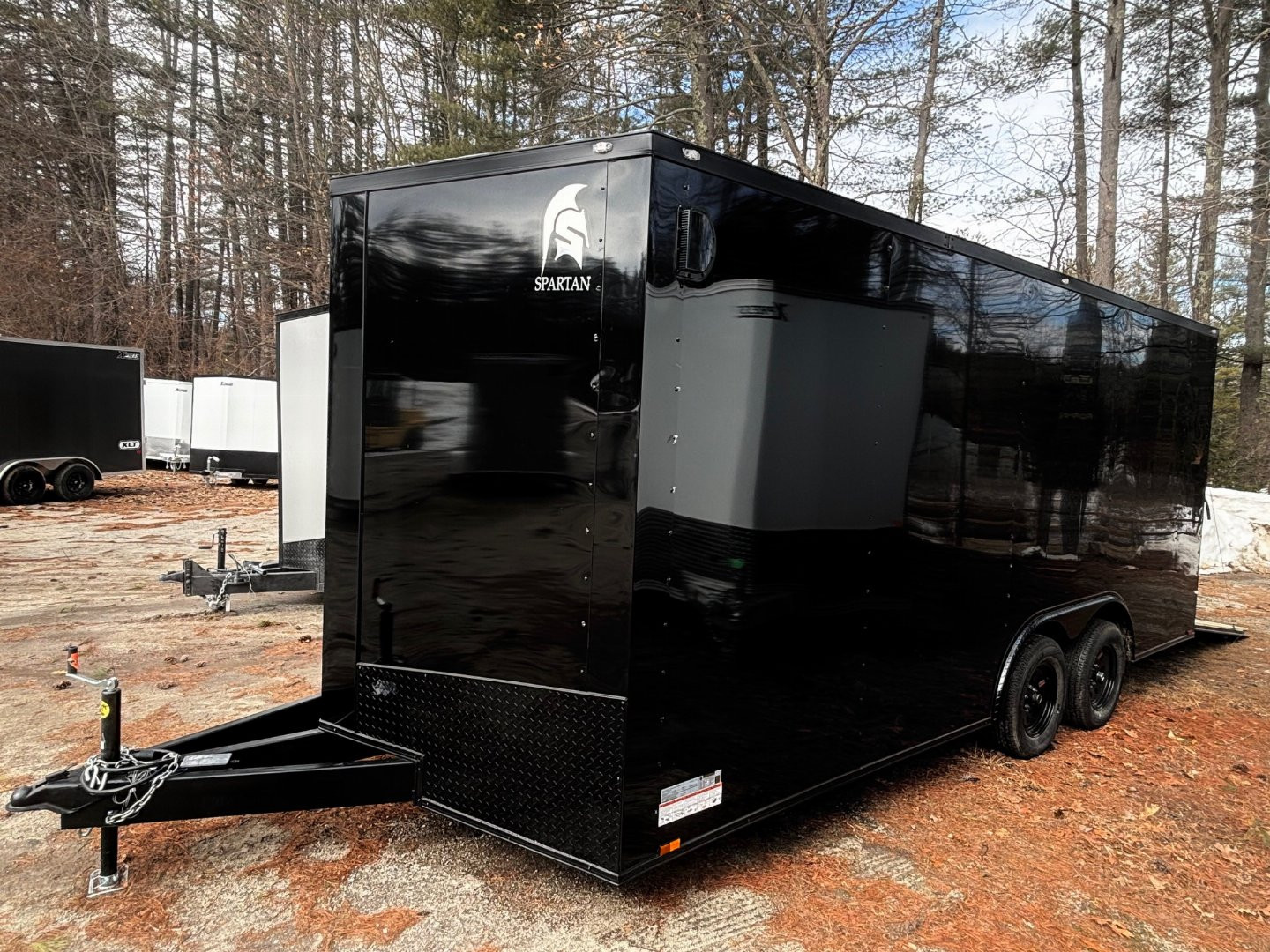 New 2025 SPARTAN 8.5X18 + 2ft V nose/ 7' Int Height/ Blackout/ .080 ...