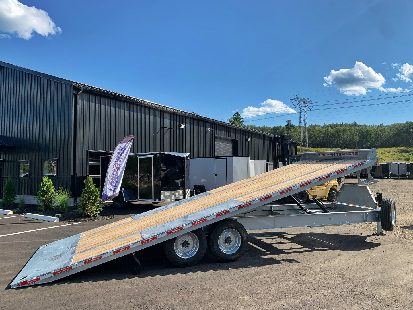 New 2026 Triumph galvanized 102x24 full power tilt deckover/10'' I-Beam ...