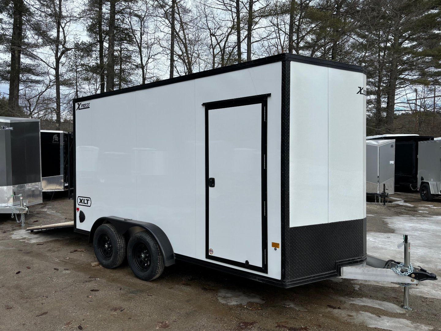 New 2025 High Country 7.4x14 + 18" V-Nose/ XLT Aluminum trailer / 7'6 ...