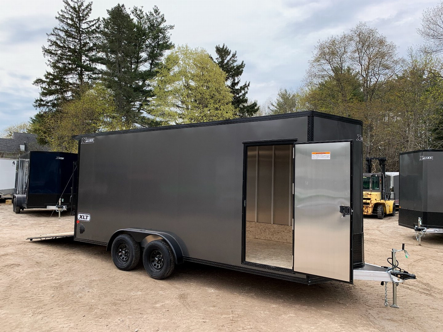 New 2025 High Country 7.4x18 + 18" V-Nose/ XLT Aluminum trailer / 7'6 ...