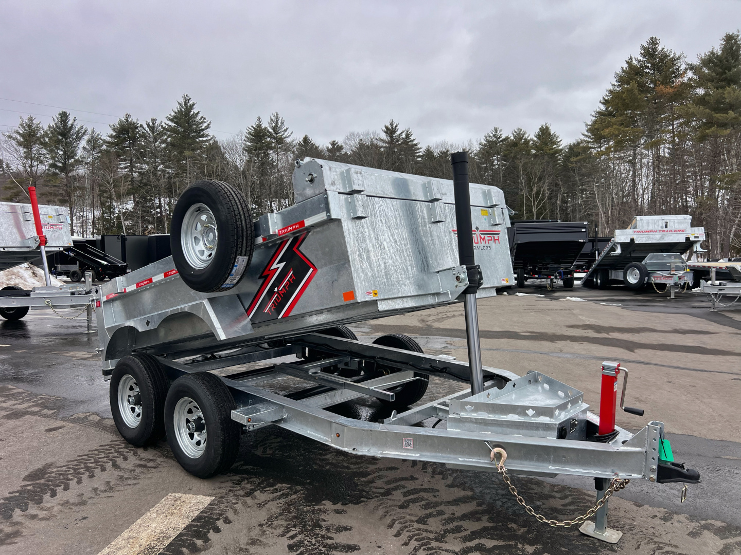 New 2026 Triumph 6X10 Dump Trailer- Galvanized/ I-beam frame/ Tarp kit ...