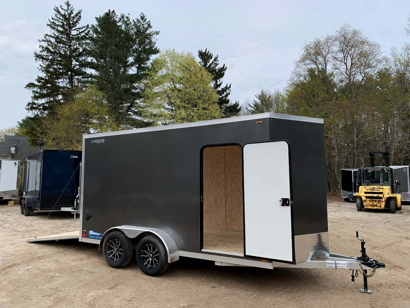 New 2025 Legend Trailers 7X14 +2FT V nose/ Full Aluminum Construction ...