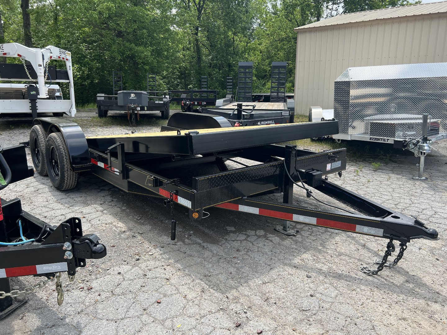 New 2025 P & T Trailers 10K 17+3 WOOD CARHAULER Equipment Trailer for ...