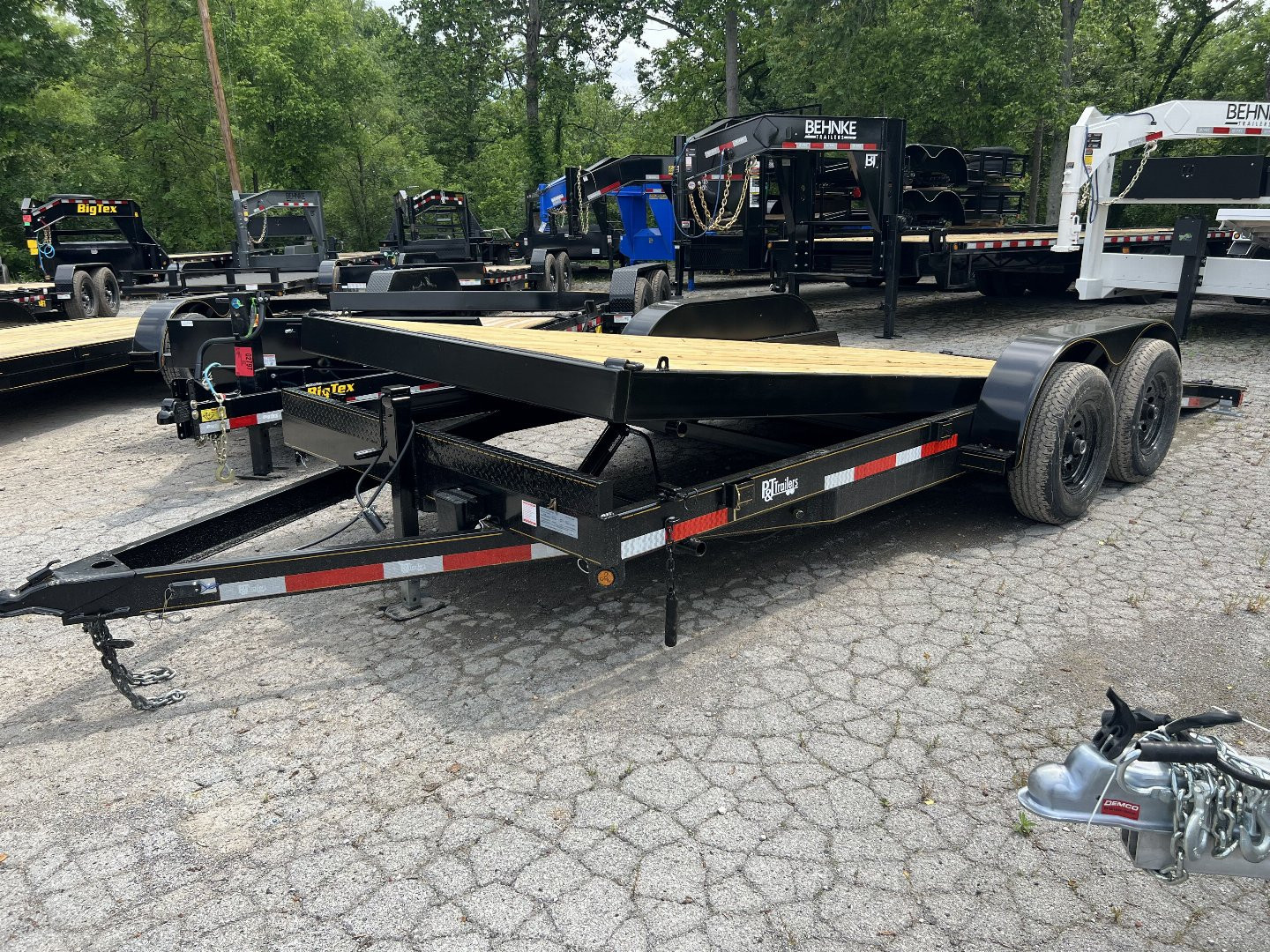 New 2025 P & T Trailers 10K 17+3 WOOD CARHAULER Equipment Trailer for ...