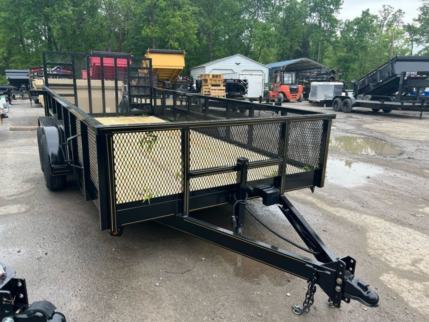 New 2025 P & T Trailers 82X16 LEAF, 5.2K, 2 BRAKE Utility Trailer for ...