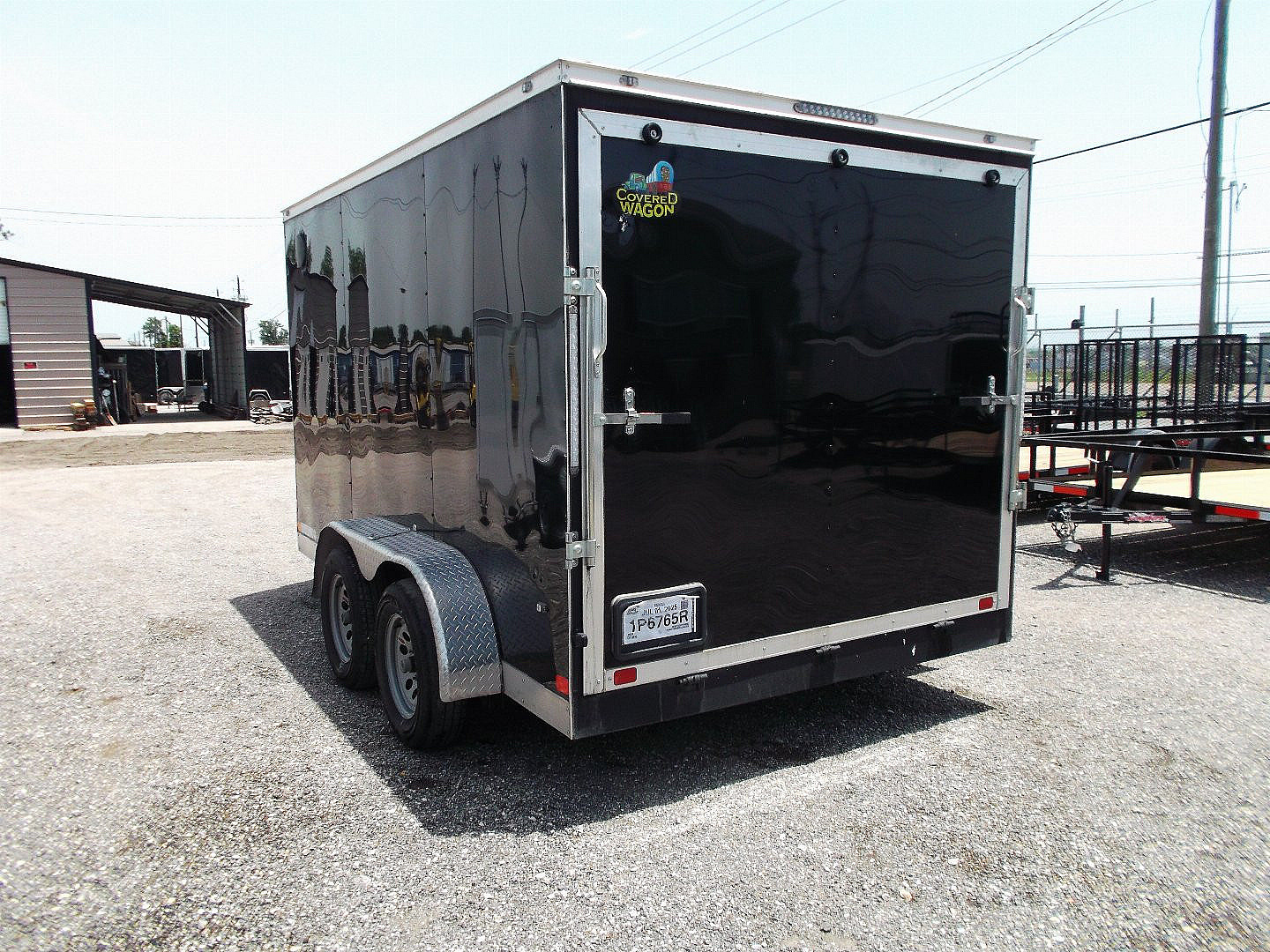 Used 2024 COVERED WAGON TRAILERS 7x12 TA Cargo Trailer / Enclosed ...