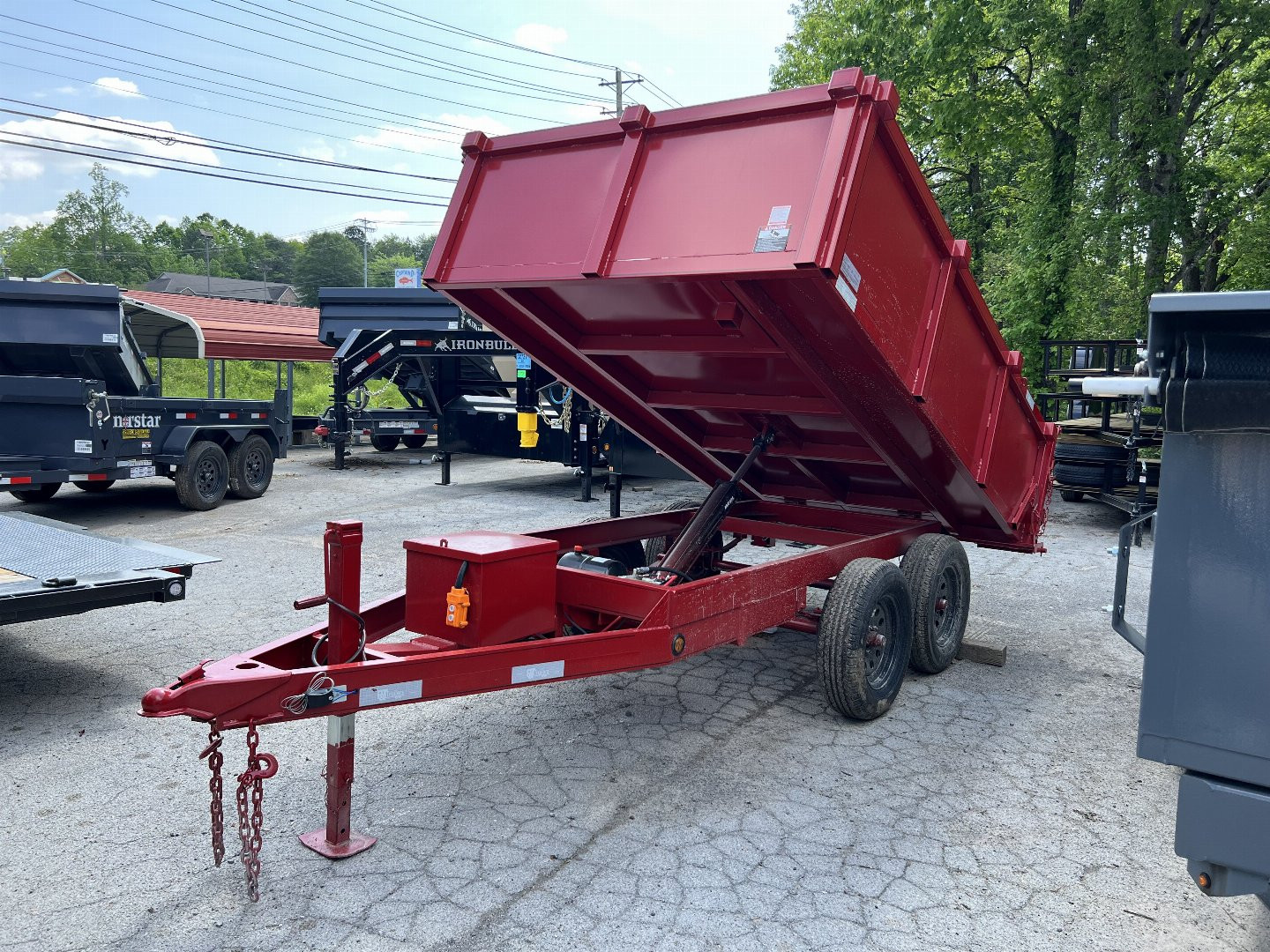 New 2025 P & T Trailers 6X10 3 WAY GATE Dump Trailer