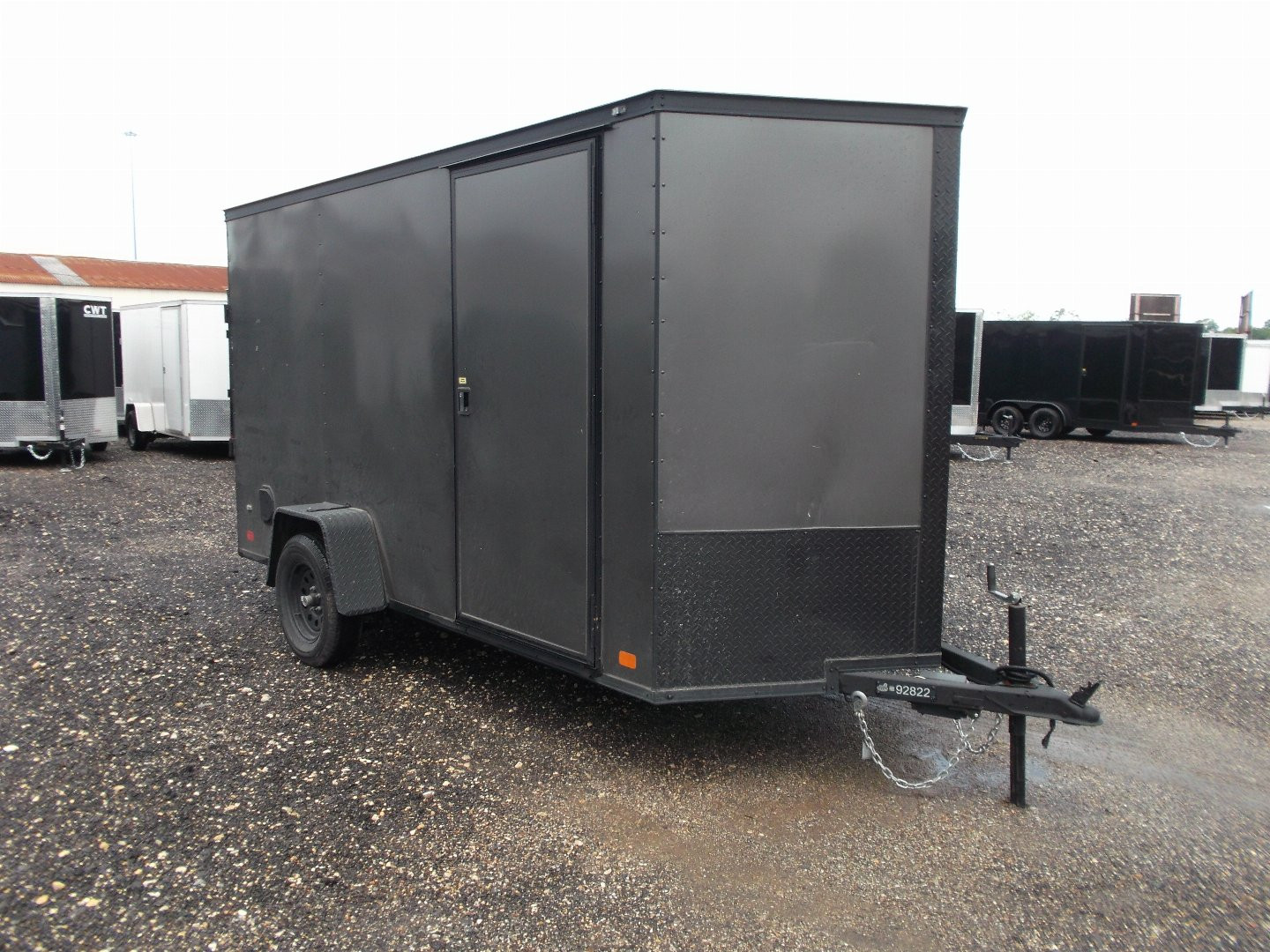 Used 2024 COVERED WAGON TRAILERS USED 6x12 Single Axle Cargo / Enclosed ...