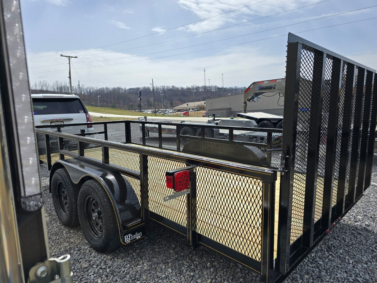 New 2025 P & T Trailers 7K 82X16 LEAF Utility Trailer