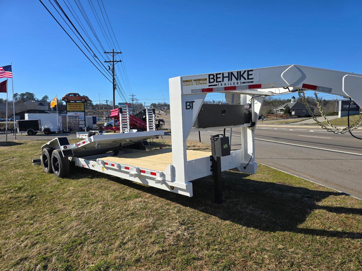 New 2025 Behnke TBCT 20K GN TILT 24' Equipment Trailer