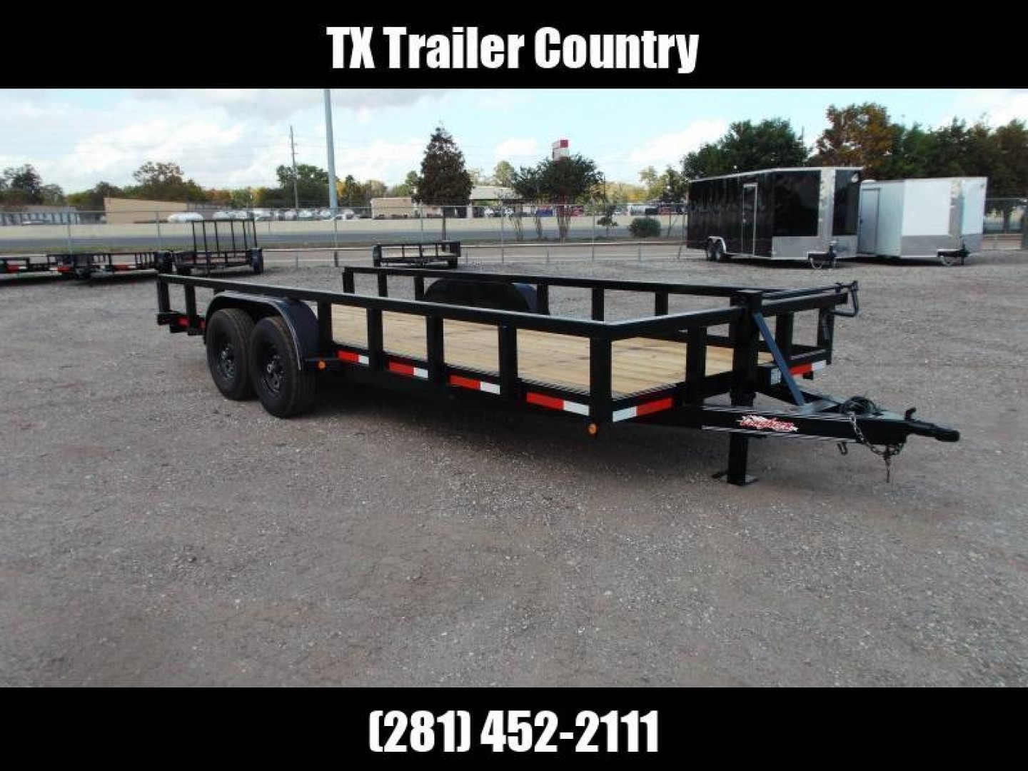 New 2025 J&C TRAILERS 83x20 Utility Trailer / 7000# Axles / 3" Square ...