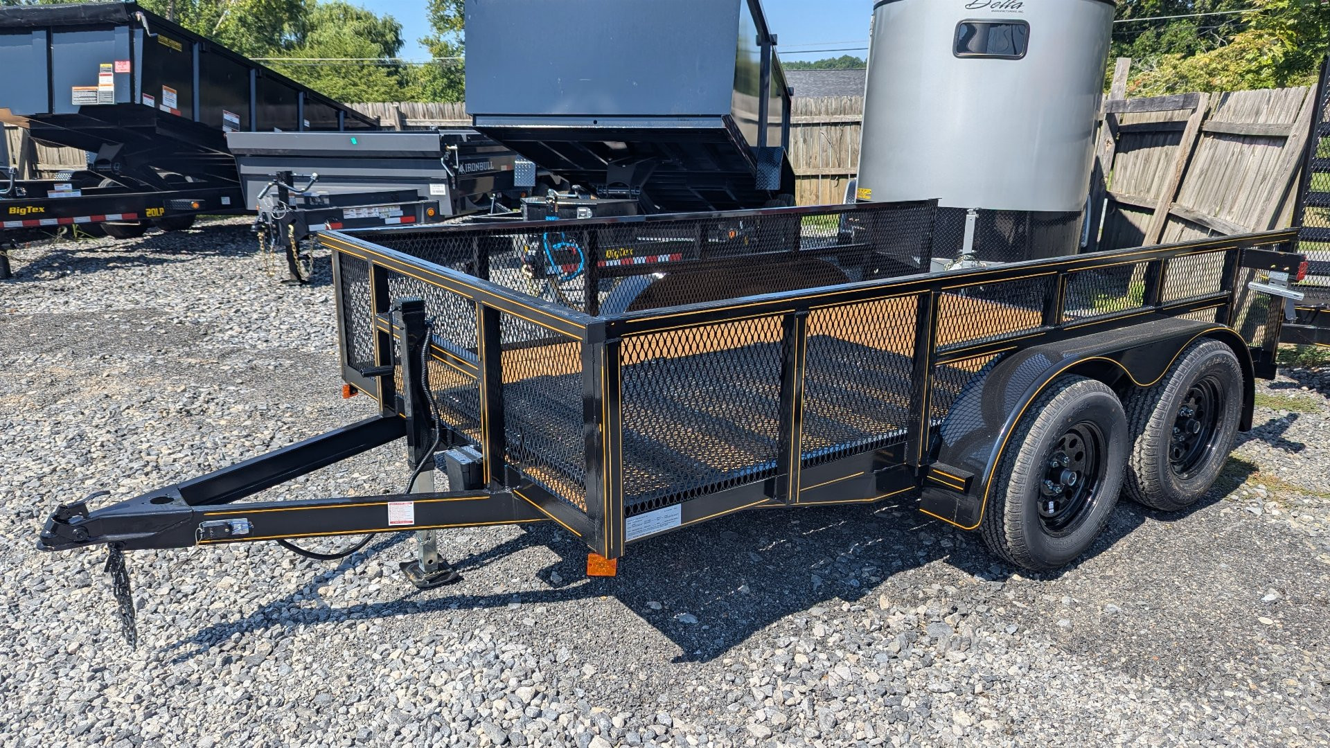 New 2024 P & T Trailers 77X12 LEAF Utility Trailer