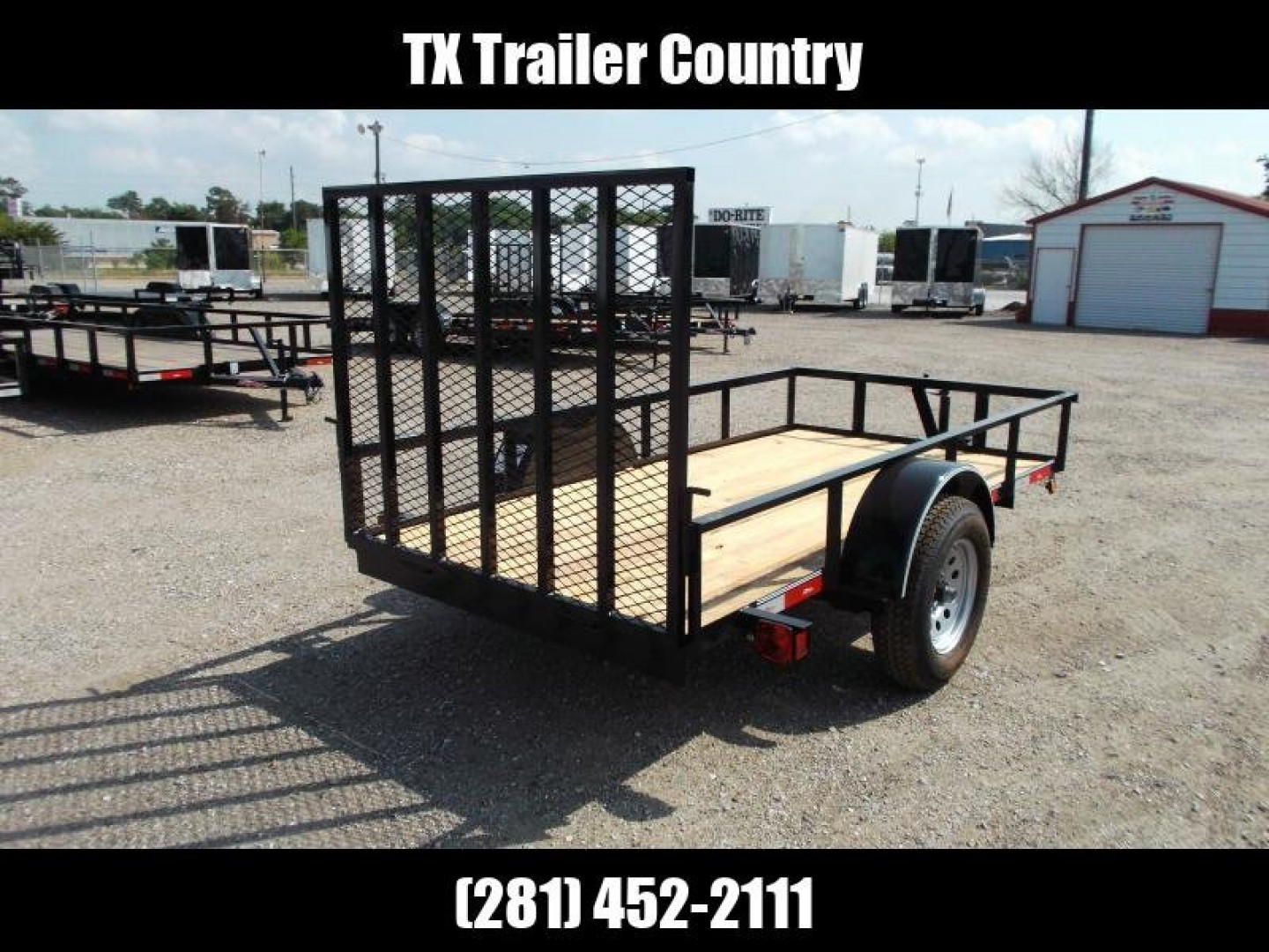 New 2025 Longhorn Trailers 5x10 Utility Trailer / 4ft Heavy Duty Ramp ...