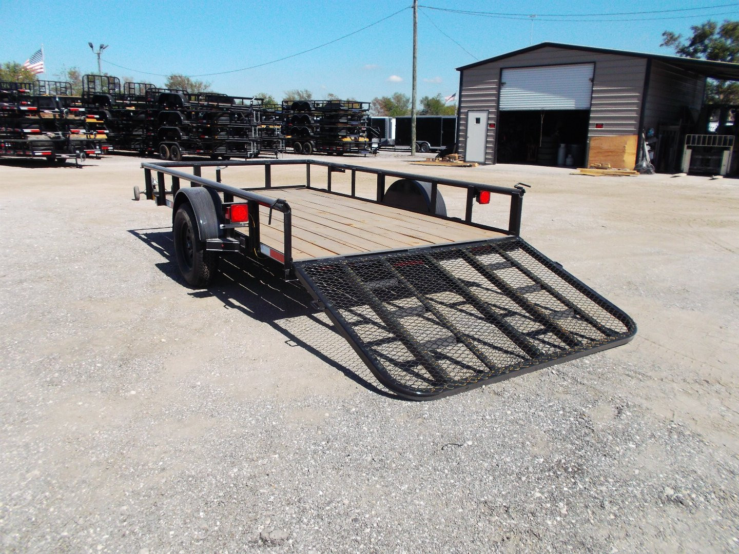 New 2025 J&C TRAILERS 77x12 Single Axle Utility Trailer / C-Channel ...