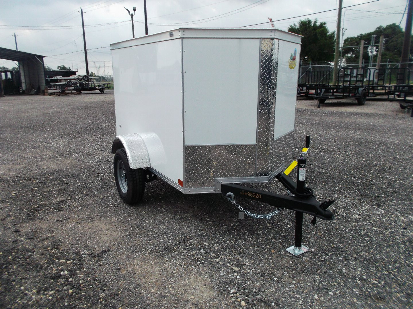 New 2025 COVERED WAGON TRAILERS 4x6 Single Axle Cargo Trailer ...
